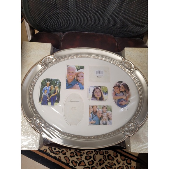 Heirloom | Accents | Frame Silver Tone Oval Collage Photo Heirloom ...
